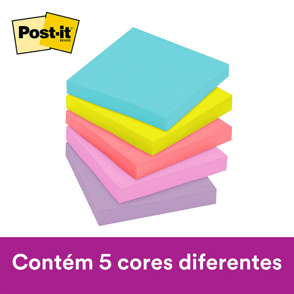 BLOCO POST-IT 654 76X76 COLECAO SUPER NOVA HB004735286 - cacula